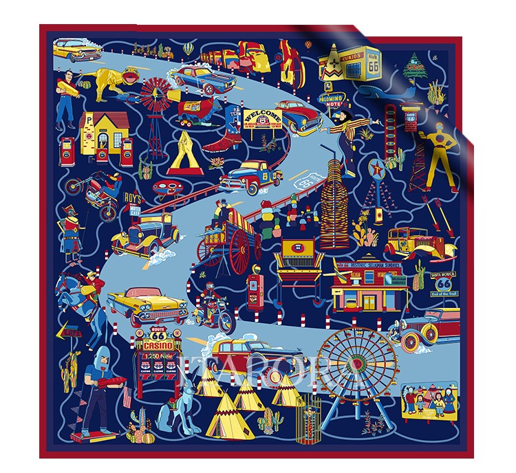 Available! Mother Road Scarf - Celebrate the Spirit of Route 66 ...